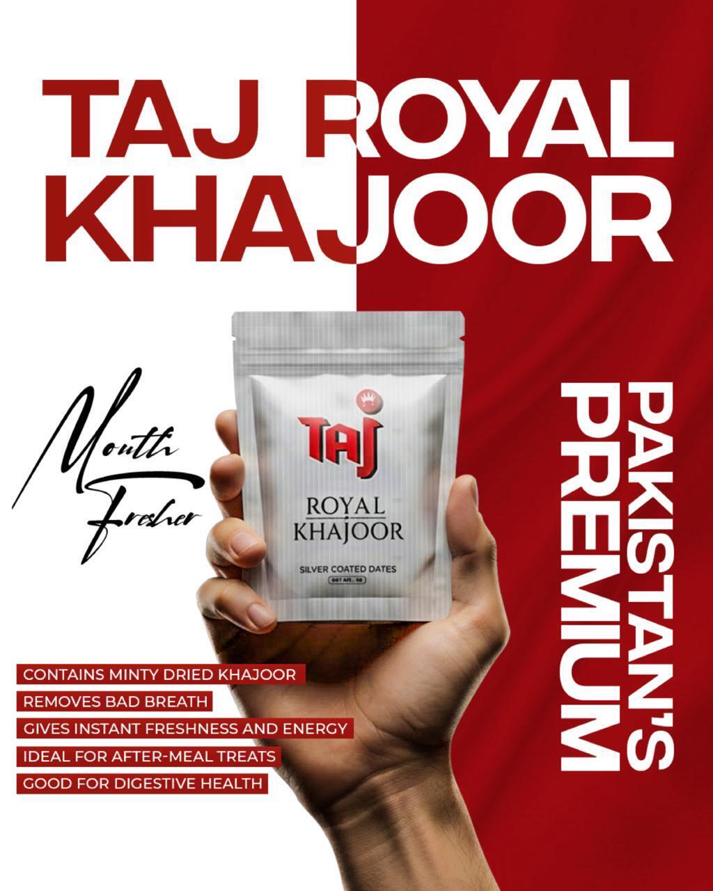 Royal Taj Khajoor - Box of 12 Packets – switzella
